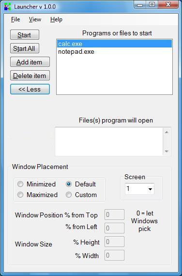 LEDSW - Launcher Manual